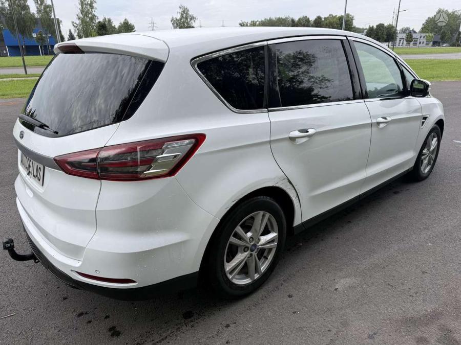 White Ford S-Max 2016 in Kaunas, with an engine capacity of 2.00 L and mileage of 253 thousand km for 6699 €, photo 7 on AUTOMOTO.COM.LV