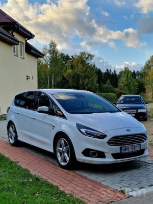 Balts Ford S-Max 2016 Cēsis, ar dzinēja tilpumu 2.00 L un nobraukumu 236 tūkst. km par 8200 €, foto  vietnē AUTOMOTO.COM.LV