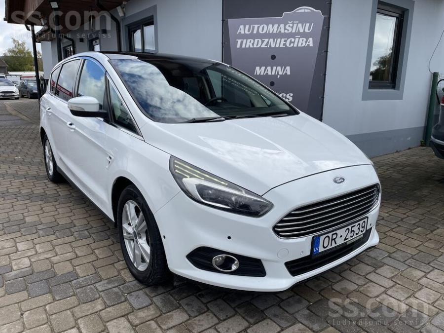 Balts Ford S-Max 2017 Talsi, ar dzinēja tilpumu 2.00 L un nobraukumu 294 tūkst. km par 10990 €, foto 1 vietnē AUTOMOTO.COM.LV