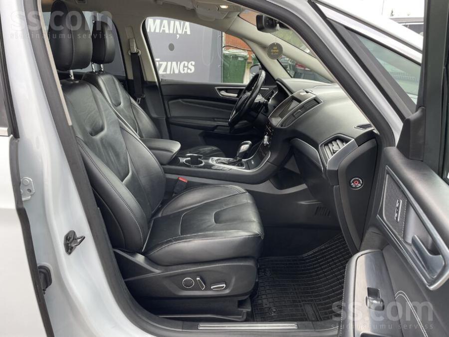 Balts Ford S-Max 2017 Talsi, ar dzinēja tilpumu 2.00 L un nobraukumu 294 tūkst. km par 10990 €, foto 9 vietnē AUTOMOTO.COM.LV