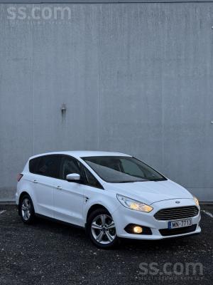 Balts Ford S-Max 2015 Rīga, ar dzinēja tilpumu 2.00 L un nobraukumu 450 tūkst. km par 5350 €, foto  vietnē AUTOMOTO.COM.LV