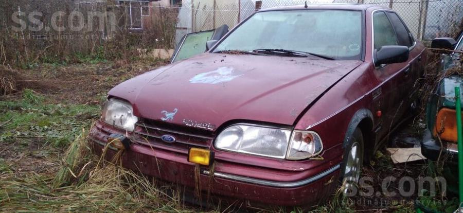 Red Ford Scorpio 1993 in Daugavpils, with an engine capacity of 2.40 L and mileage of 219 thousand km for 750 €, photo 17 on AUTOMOTO.COM.LV