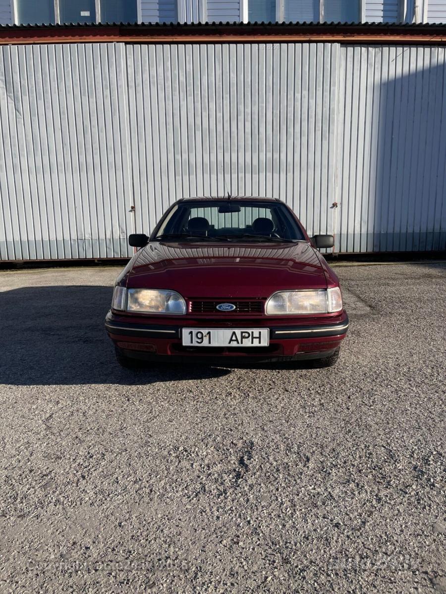 Red Ford Sierra 1991 in Tallinn, with an engine capacity of 2.00 L and mileage of 124 thousand km for 2200 €, photo 1 on AUTOMOTO.COM.LV
