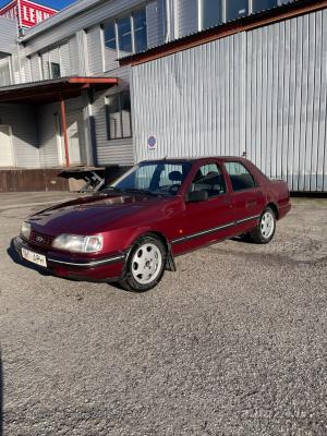 Red Ford Sierra 1991 in Tallinn, with an engine capacity of 2.00 L and mileage of 124 thousand km for 2200 €, photo 2 on AUTOMOTO.COM.LV