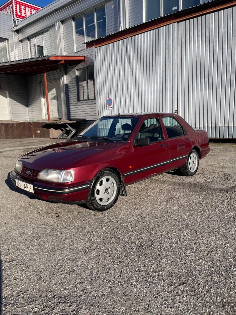 Red Ford Sierra 1991 in Tallinn, with an engine capacity of 2.00 L and mileage of 124 thousand km for 2200 €, photo 2 on AUTOMOTO.COM.LV