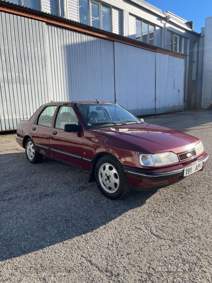 Red Ford Sierra 1991 in Tallinn, with an engine capacity of 2.00 L and mileage of 124 thousand km for 2200 €, photo 6 on AUTOMOTO.COM.LV