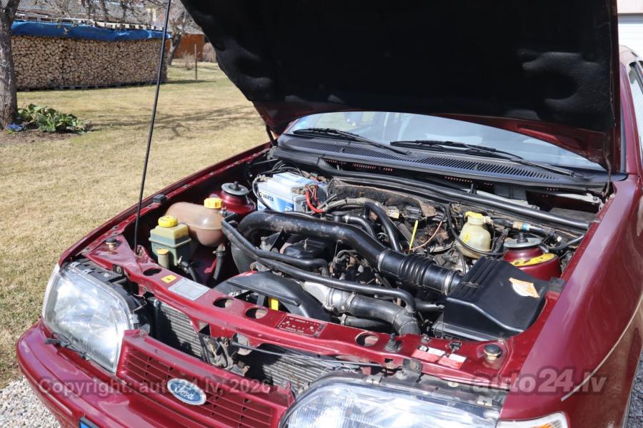 Red Ford Sierra 1991 in Valga, with an engine capacity of 2.50 L and mileage of 0 thousand km for 5000 €, photo 9 on AUTOMOTO.COM.LV