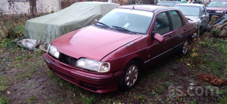 Red Ford Sierra 1992 in Daugavpils, with an engine capacity of 2.00 L and mileage of 89 thousand km for 750 €, photo 5 on AUTOMOTO.COM.LV