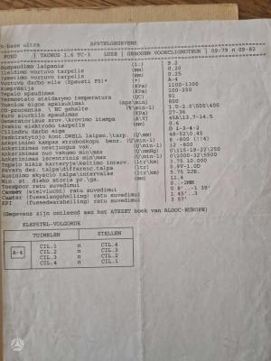 Синий Форд Таунус 1981 в Радвилишкис, объемом двигателя 1.60 л и пробегом 136 тыс. км за 1400 €, фото 14 на AUTOMOTO.COM.LV