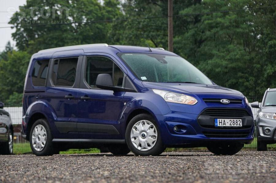 Blue Ford Tourneo 2014 in Riga, with an engine capacity of 1.60 L and mileage of 68 thousand km for 6990 €, photo 2 on AUTOMOTO.COM.LV