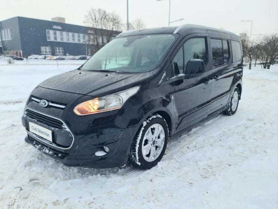 Black Ford tourneo-connect 2015 in Taurage, with an engine capacity of 1.56 L and mileage of 219 thousand km for 6600 €, photo 1 on AUTOMOTO.COM.LV
