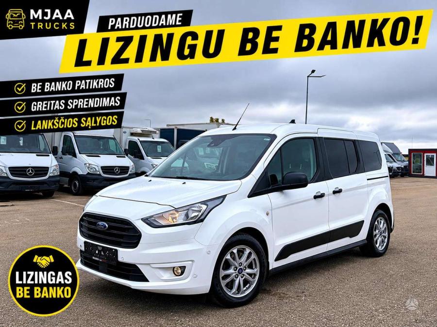 White Ford tourneo-connect 2021 in Vilnius, with an engine capacity of 1.50 L and mileage of 116 thousand km for 16900 €, photo 1 on AUTOMOTO.COM.LV