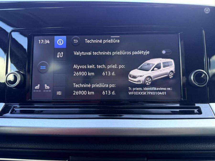 White Ford tourneo-connect 2023 in Kaunas, with an engine capacity of 1.97 L and mileage of 86 thousand km for 16500 €, photo 25 on AUTOMOTO.COM.LV