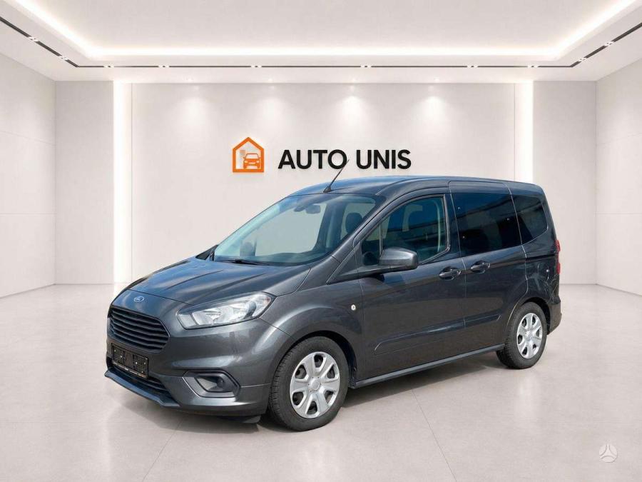 Grey Ford tourneo-courier 2022 in Vilnius, with an engine capacity of 1.50 L and mileage of 143 thousand km for 11979 €, photo 1 on AUTOMOTO.COM.LV