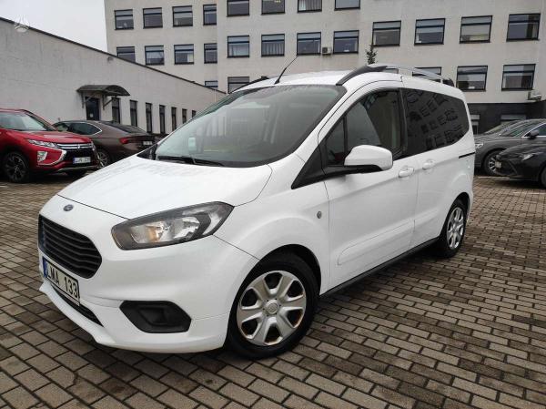 White Ford tourneo-courier 2020 in Vilnius, with an engine capacity of 1.50 L and mileage of 109 thousand km for 6250 €, photo 1 on AUTOMOTO.COM.LV