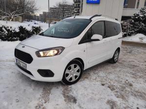 White Ford tourneo-courier 2020 in Vilnius, with an engine capacity of 1.50 L and mileage of 75 thousand km for 6350 €, photo  on AUTOMOTO.COM.LV
