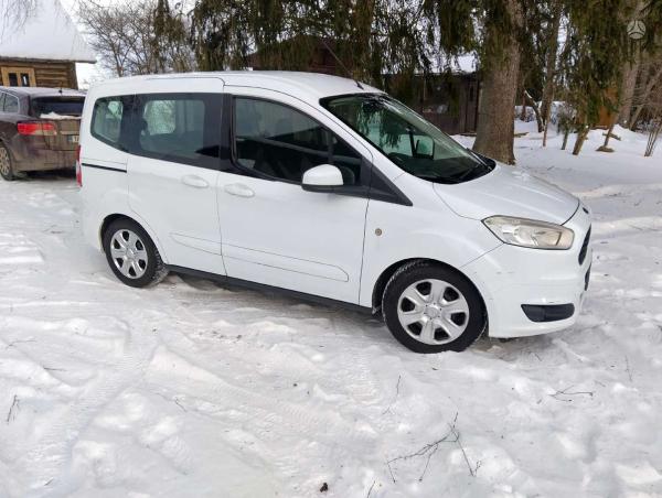 White Ford tourneo-courier 2015 in Tallinn, with an engine capacity of 1.56 L and mileage of 240 thousand km for 5500 €, photo 3 on AUTOMOTO.COM.LV