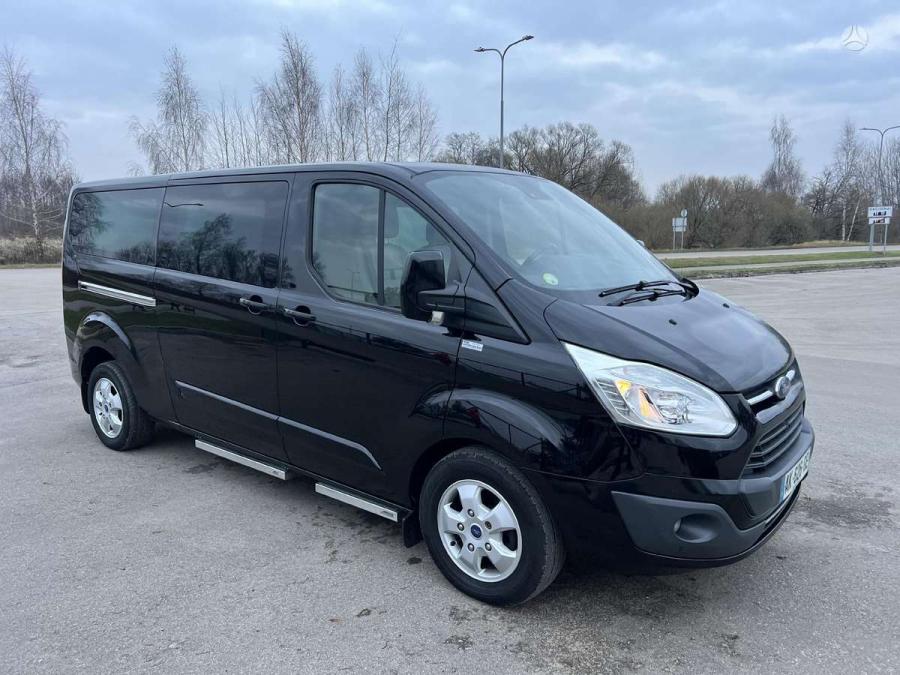 Black Ford Tourneo Custom 2016 in Taurage, with an engine capacity of 2.00 L and mileage of 300 thousand km for 13673 €, photo 1 on AUTOMOTO.COM.LV