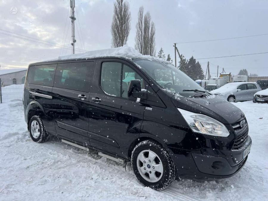 Black Ford Tourneo Custom 2016 in Taurage, with an engine capacity of 2.00 L and mileage of 300 thousand km for 11858 €, photo 2 on AUTOMOTO.COM.LV