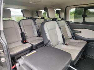 Black Ford Tourneo Custom 2017 in Marijampole, with an engine capacity of 2.00 L and mileage of 312 thousand km for 15600 €, photo 11 on AUTOMOTO.COM.LV