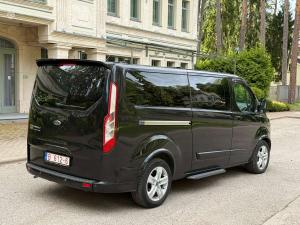 Black Ford Tourneo Custom 2015 in Riga, with an engine capacity of 2.20 L and mileage of 339 thousand km for 12550 €, photo 4 on AUTOMOTO.COM.LV