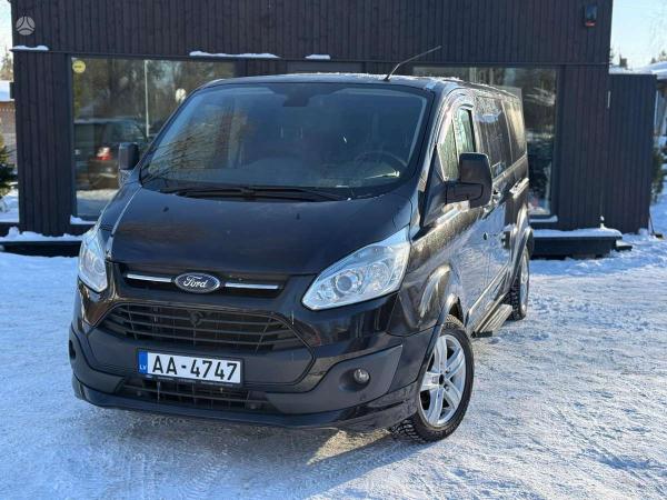 Black Ford Tourneo Custom 2015 in Riga, with an engine capacity of 2.20 L and mileage of 339 thousand km for 10999 €, photo 10 on AUTOMOTO.COM.LV