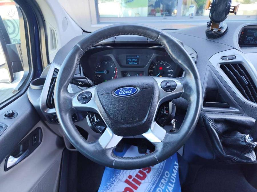Blue Ford Tourneo Custom 2013 in Siauliai, with an engine capacity of 2.20 L and mileage of 267 thousand km for 10590 €, photo 14 on AUTOMOTO.COM.LV
