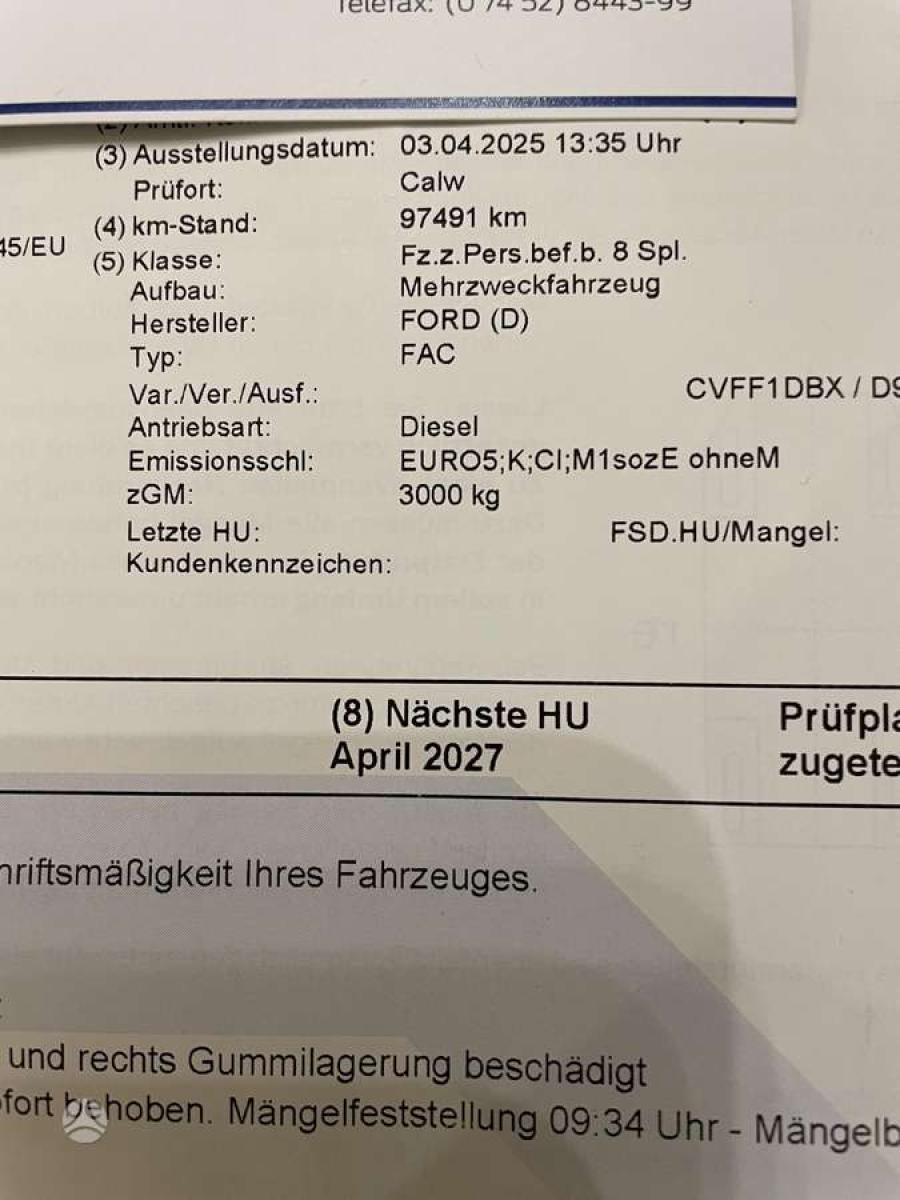 Серый Форд Турнео Кастом 2015 в Мариямполе, объемом двигателя 2.20 л и пробегом 102 тыс. км за 15950 €, фото 35 на AUTOMOTO.COM.LV