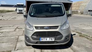 Grey Ford Tourneo Custom 2015 in Palanga, with an engine capacity of 2.20 L and mileage of 404 thousand km for 9000 €, photo 3 on AUTOMOTO.COM.LV