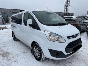 White Ford Tourneo Custom 2014 in Kaunas, with an engine capacity of 2.20 L and mileage of 240 thousand km for 12450 €, photo 2 on AUTOMOTO.COM.LV