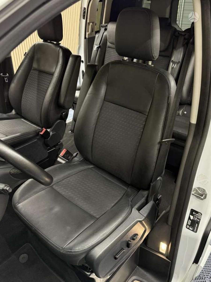 White Ford Tourneo Custom 2020 in Marijampole, with an engine capacity of 2.00 L and mileage of 232 thousand km for 22900 €, photo 15 on AUTOMOTO.COM.LV
