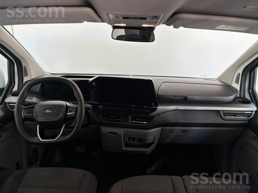 White Ford Tourneo 2024 in Riga, with an engine capacity of 2.00 L and mileage of 30 thousand km for 41900 €, photo 9 on AUTOMOTO.COM.LV