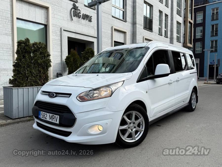 White Ford Tourneo 2014 in Tallinn, with an engine capacity of 1.60 L and mileage of 213 thousand km for 8990 €, photo 5 on AUTOMOTO.COM.LV