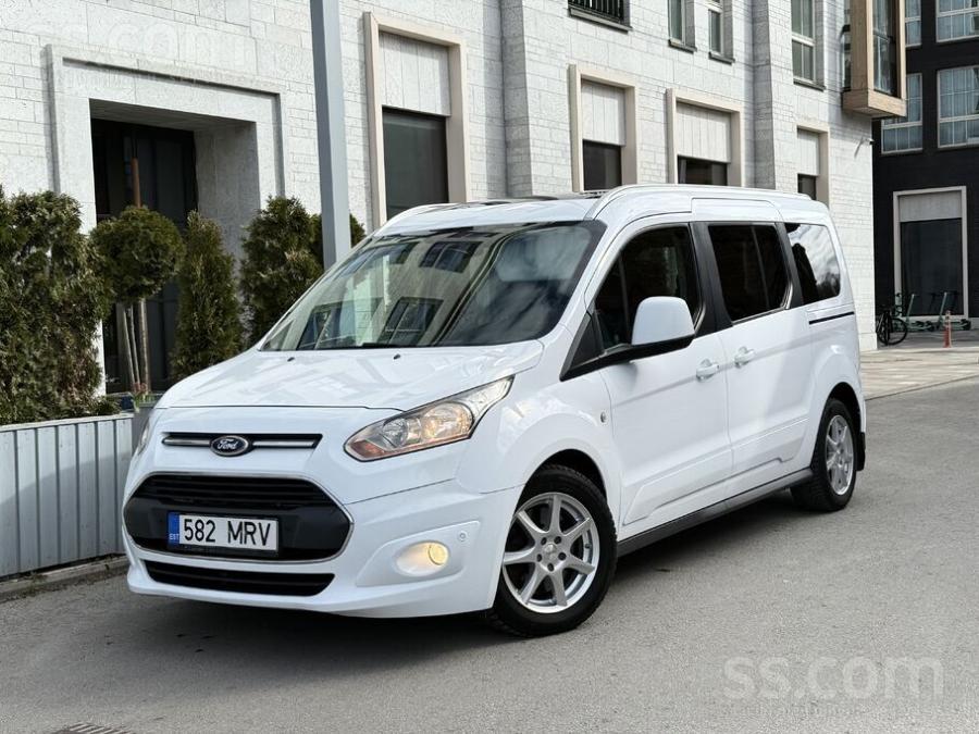 White Ford Tourneo 2014 in Valka, with an engine capacity of 1.60 L and mileage of 213 thousand km for 8990 €, photo 1 on AUTOMOTO.COM.LV