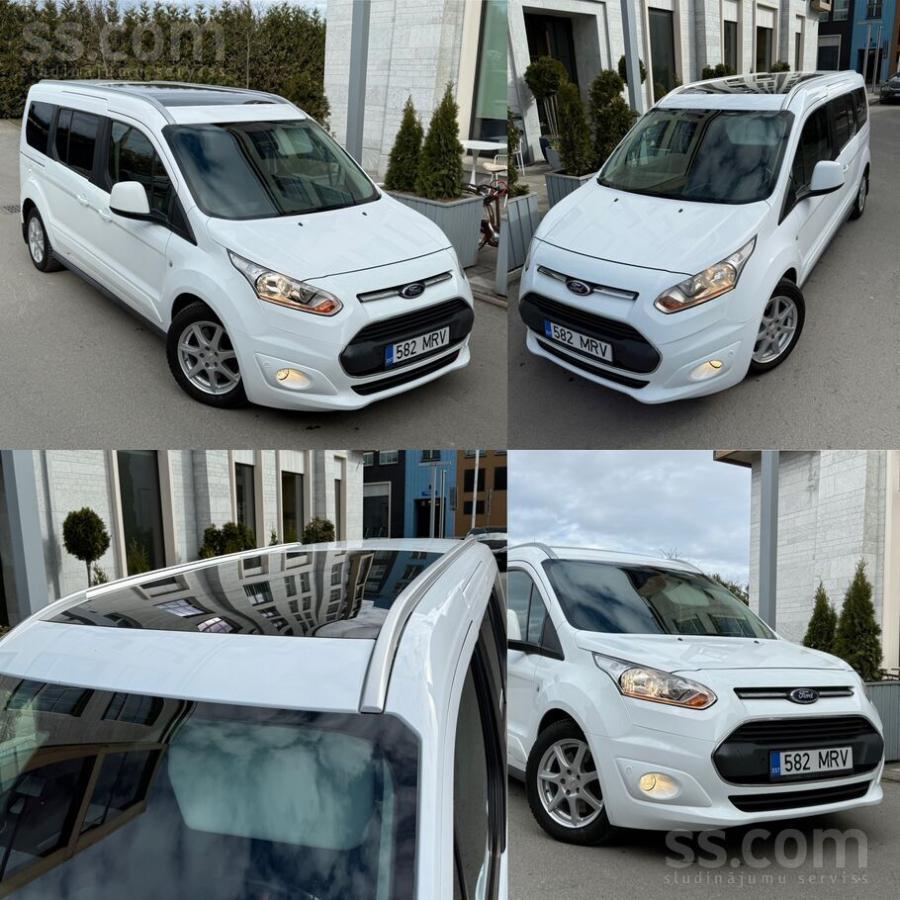 White Ford Tourneo 2014 in Valka, with an engine capacity of 1.60 L and mileage of 213 thousand km for 8990 €, photo 11 on AUTOMOTO.COM.LV