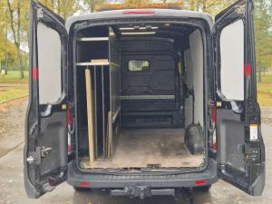 Black Ford Transit 2015 in Taurage, with an engine capacity of 2.20 L and mileage of 241 thousand km for 5300 €, photo 8 on AUTOMOTO.COM.LV