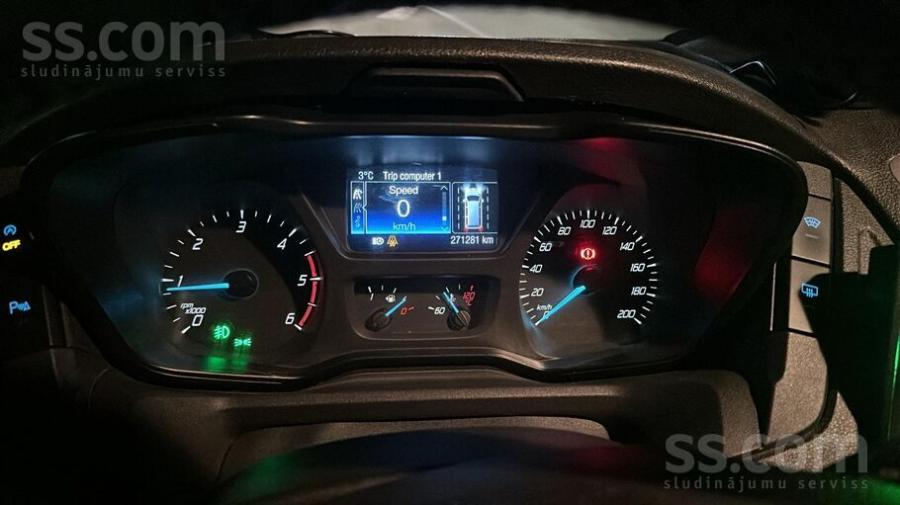 Black Ford Transit 2016 in Jelgava, with an engine capacity of 2.00 L and mileage of 272 thousand km for 8500 €, photo 9 on AUTOMOTO.COM.LV