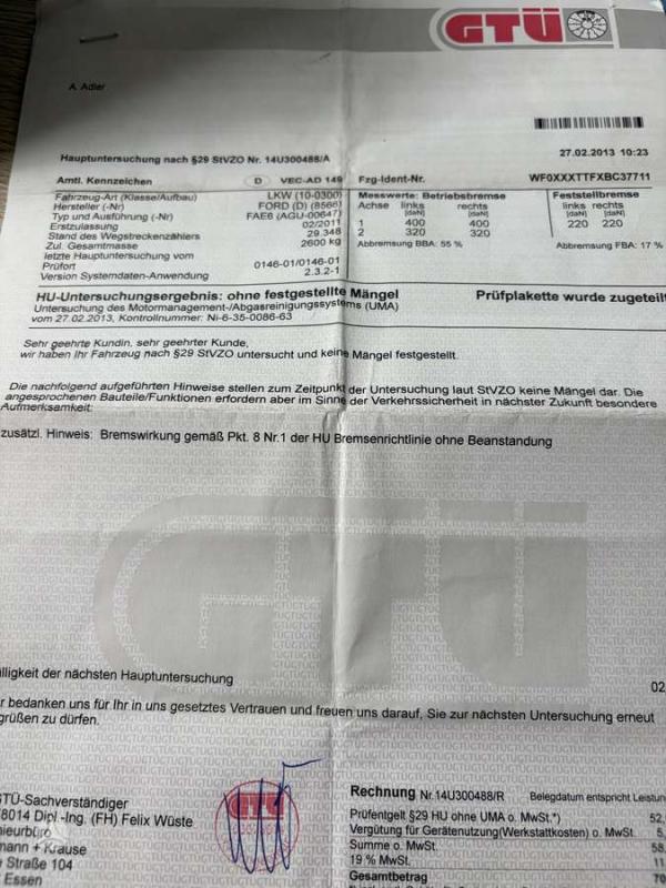 Синий Форд Транзит 2011 в Друскининкай, объемом двигателя 2.20 л и пробегом 214 тыс. км за 3499 €, фото 8 на AUTOMOTO.COM.LV