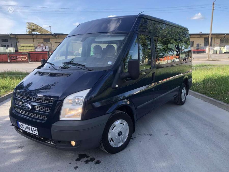 Blue Ford Transit 2013 in Kaunas, with an engine capacity of 2.20 L and mileage of 222 thousand km for 7900 €, photo 1 on AUTOMOTO.COM.LV