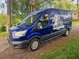 Blue Ford Transit 2015 in Taurage, with an engine capacity of 2.20 L and mileage of 275 thousand km for 5950 €, photo  on AUTOMOTO.COM.LV