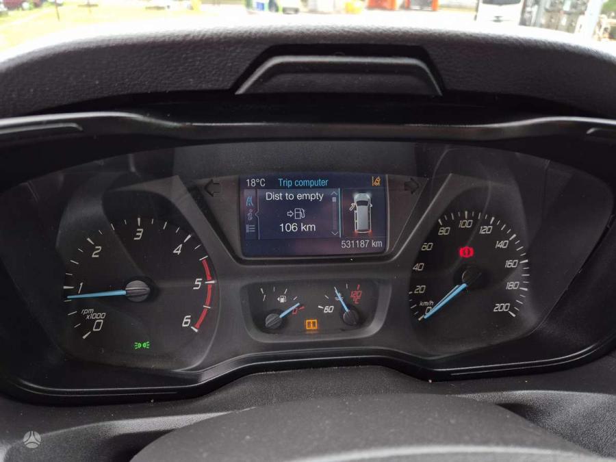Blue Ford Transit 2016 in Panevezys, with an engine capacity of 2.20 L and mileage of 531 thousand km for 6600 €, photo 14 on AUTOMOTO.COM.LV