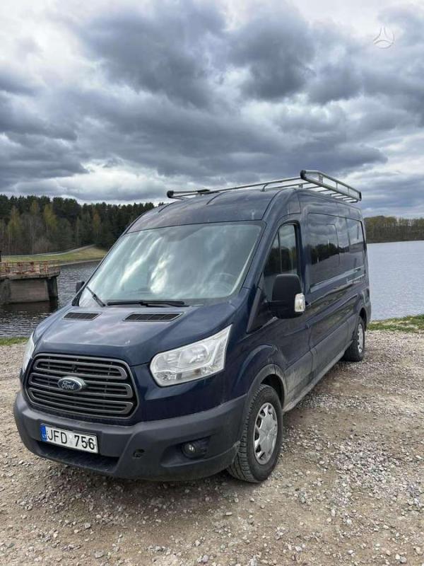 Blue Ford Transit 2016 in Jurbarkas, with an engine capacity of 2.20 L and mileage of 239 thousand km for 9300 €, photo 1 on AUTOMOTO.COM.LV