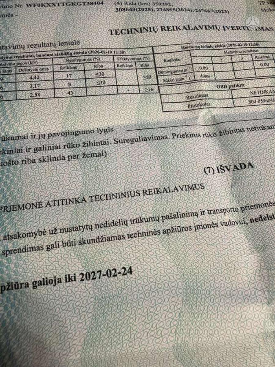 Синий Форд Транзит 2017 в Вильнюс, объемом двигателя 2.00 л и пробегом 370 тыс. км за 8000 €, фото 19 на AUTOMOTO.COM.LV