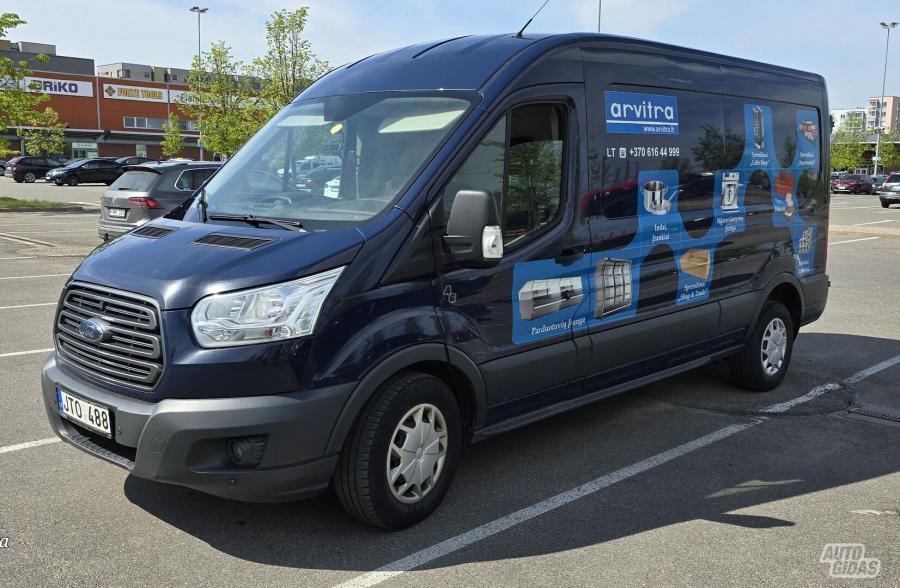 Blue Ford Transit 2017 in Vilnius, with an engine capacity of 2.00 L and mileage of 363 thousand km for 8080 €, photo 1 on AUTOMOTO.COM.LV