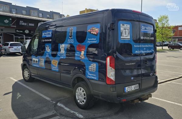 Blue Ford Transit 2017 in Vilnius, with an engine capacity of 2.00 L and mileage of 363 thousand km for 8080 €, photo 7 on AUTOMOTO.COM.LV