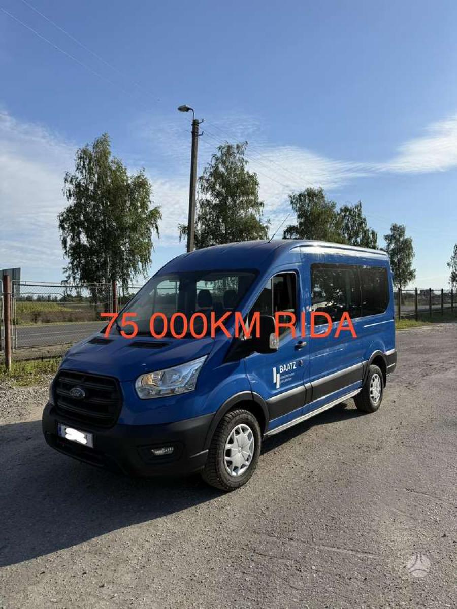 Blue Ford Transit 2022 in Pasvalys, with an engine capacity of 0.00 L and mileage of 75 thousand km for 20200 €, photo 1 on AUTOMOTO.COM.LV