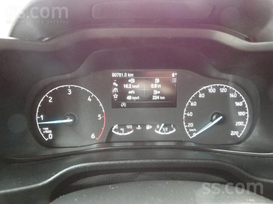 Blue Ford Transit 2020 in Valka, with an engine capacity of 1.50 L and mileage of 80 thousand km for 7600 €, photo 10 on AUTOMOTO.COM.LV