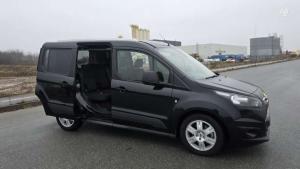 Black Ford Transit Connect 2015 in Klaipeda, with an engine capacity of 1.60 L and mileage of 239 thousand km for 5990 €, photo 3 on AUTOMOTO.COM.LV