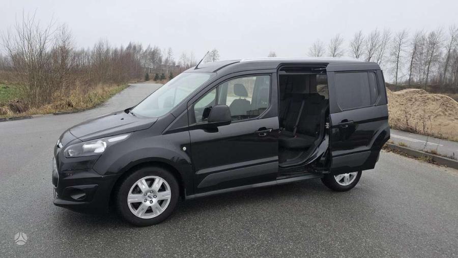 Black Ford Transit Connect 2015 in Klaipeda, with an engine capacity of 1.60 L and mileage of 239 thousand km for 5990 €, photo 16 on AUTOMOTO.COM.LV