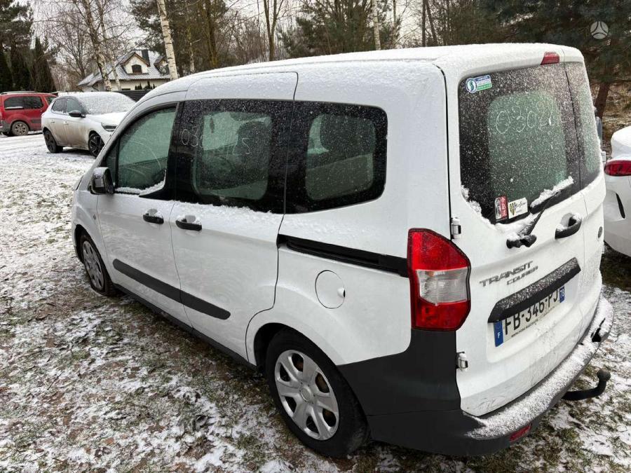 White Ford transit-courier 2018 in Vilnius, with an engine capacity of 1.50 L and mileage of 140 thousand km for 3550 €, photo 2 on AUTOMOTO.COM.LV